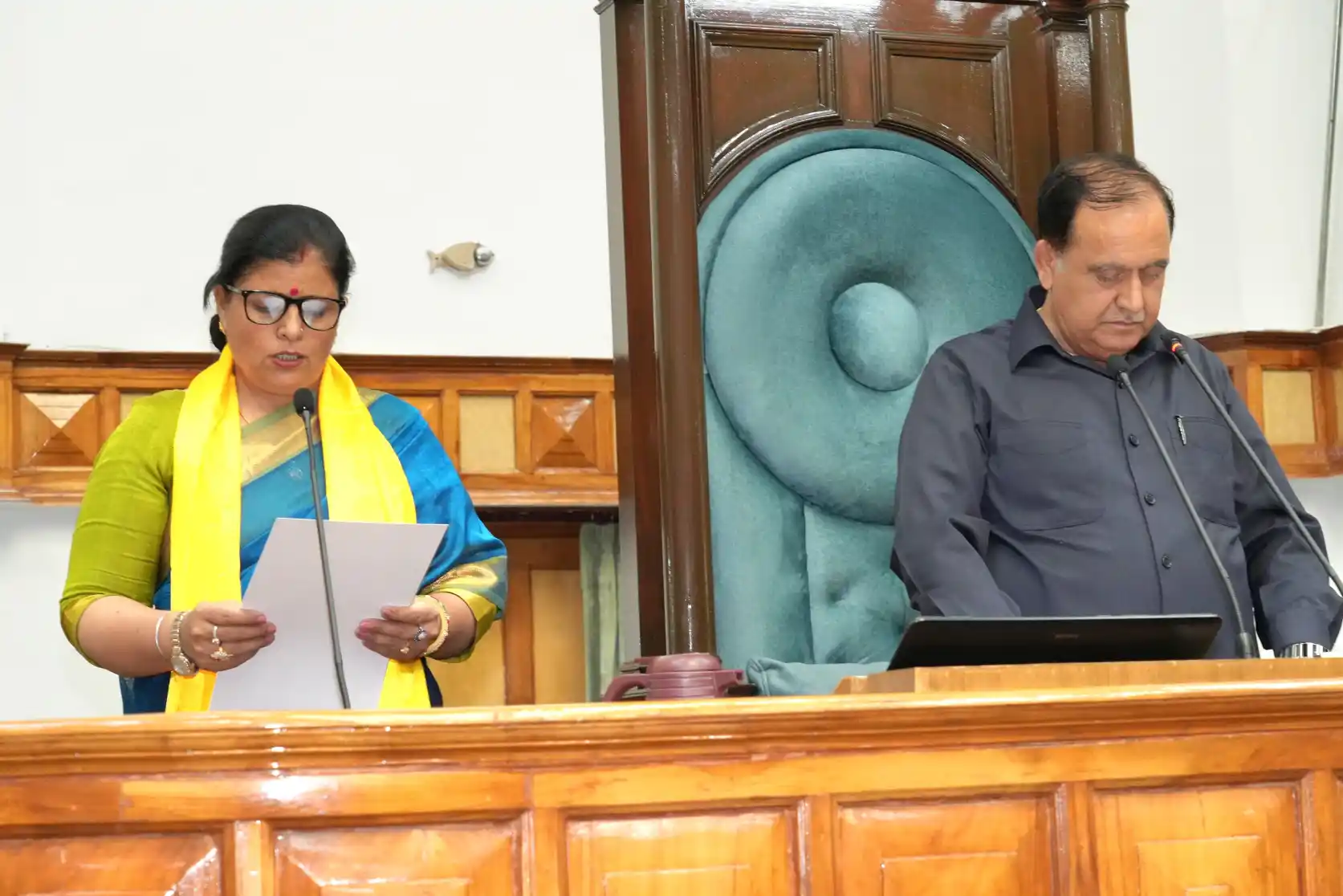 CM congratulates newly elected MLA's during oath taking ceremony ...